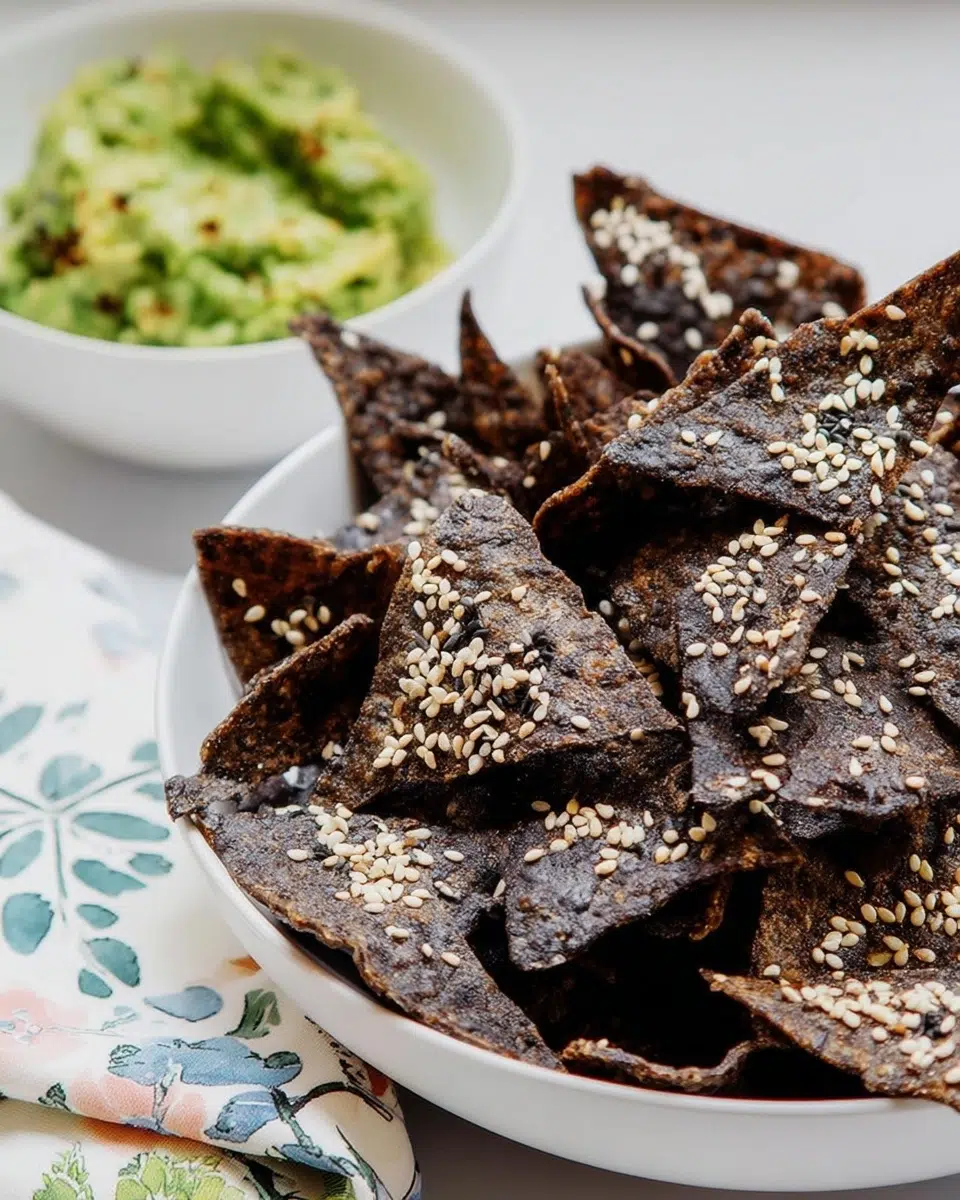 Delicious Crispy Black Bean Chips Recipe