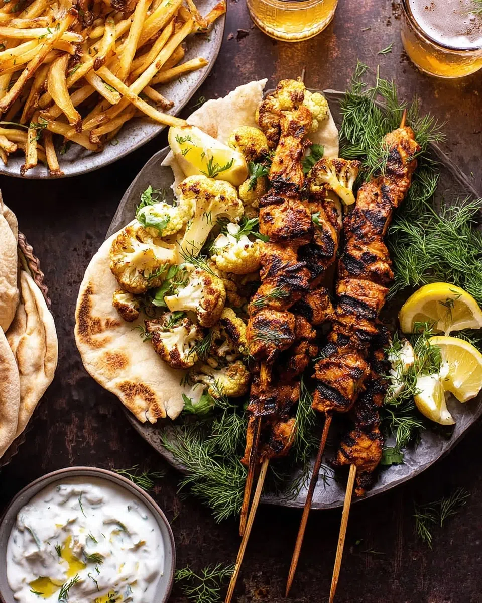 Lebanese Chicken with Charred Lemon Cauliflower: A Zesty, One-Pan Dinner