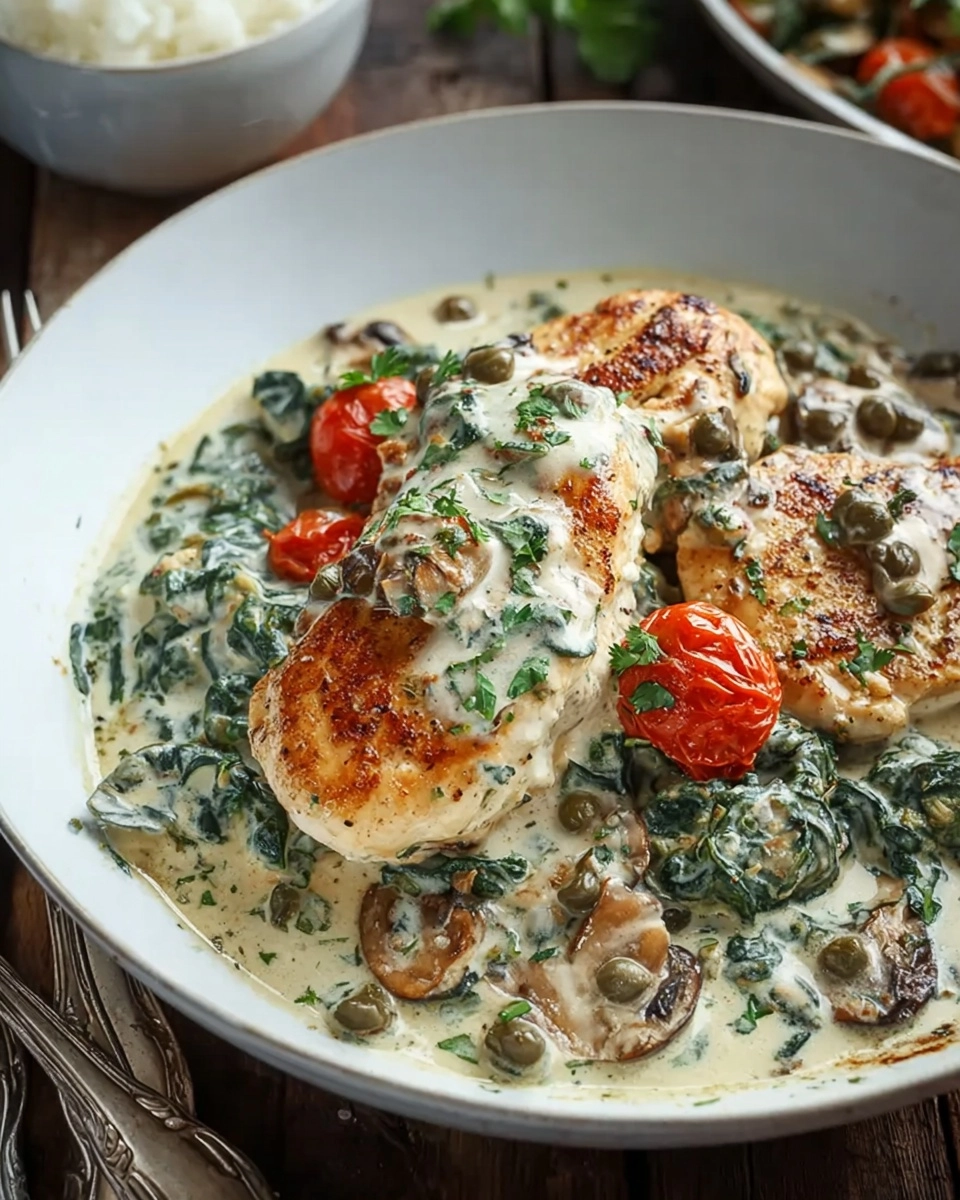 Creamy Mediterranean Chicken Skillet How to Cook in 7 Steps