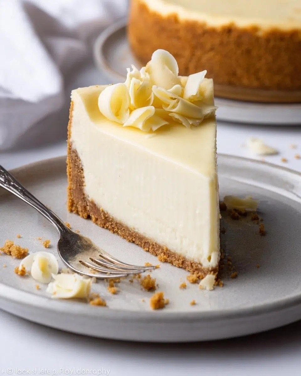 Creamy White Chocolate Cheesecake How to Bake in 5 Steps